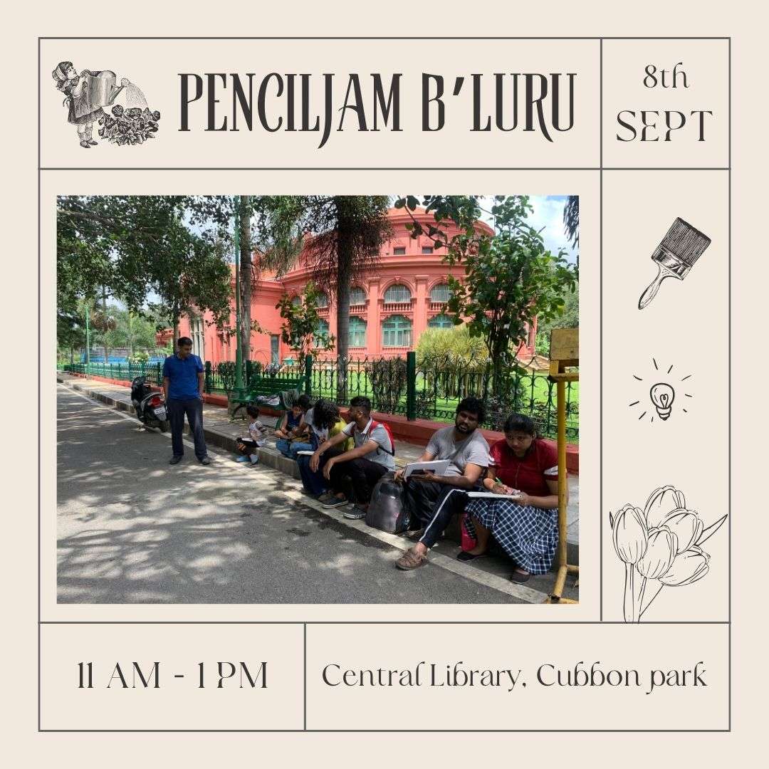 Penciljam Bengaluru at Central Library, Cubbon Park – Pencil jam