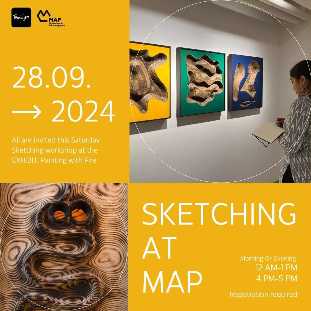 Sketching at MAP – Museum of Art & Photography – Pencil jam