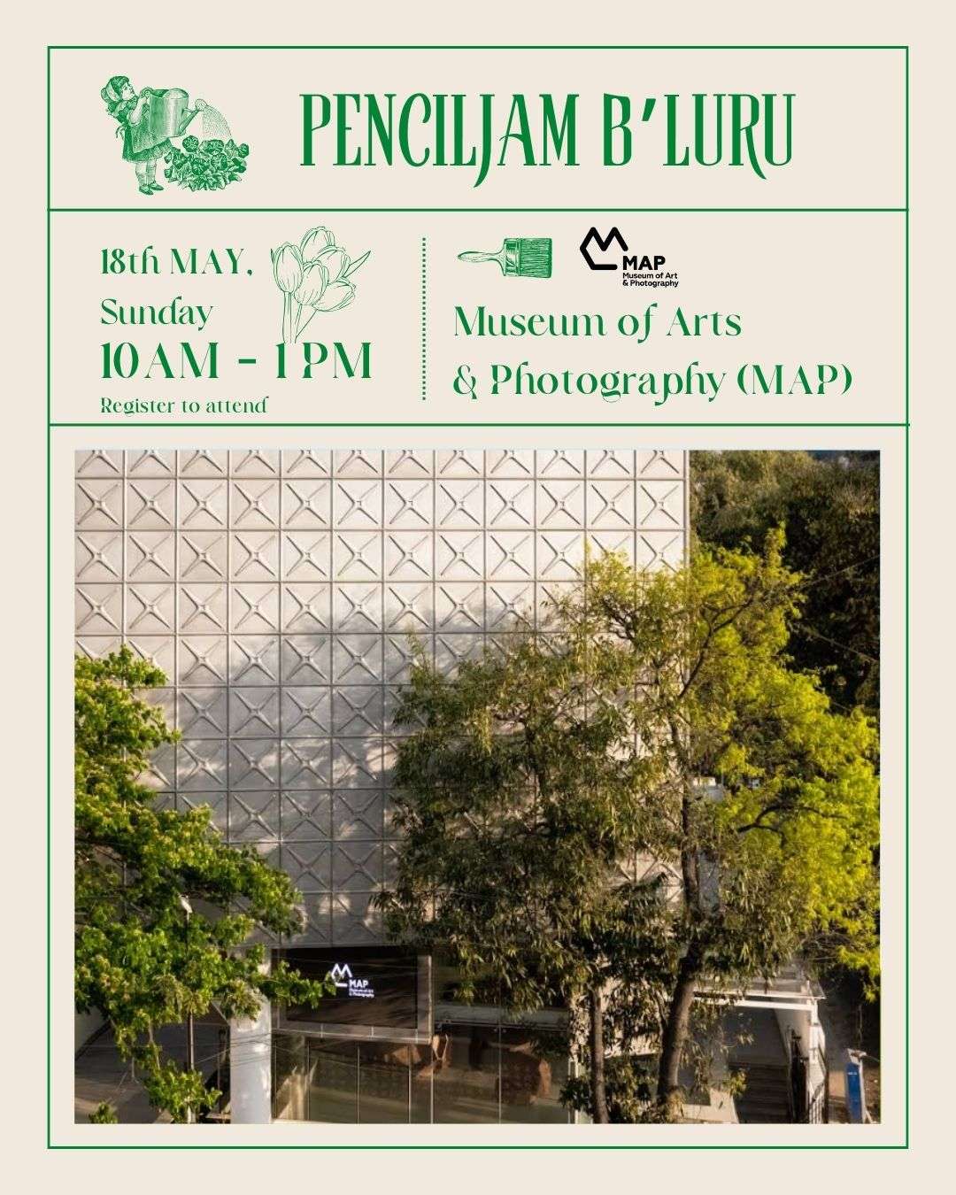 Penciljam Bengaluru at Museum of Art and Photography (MAP) – Pencil jam