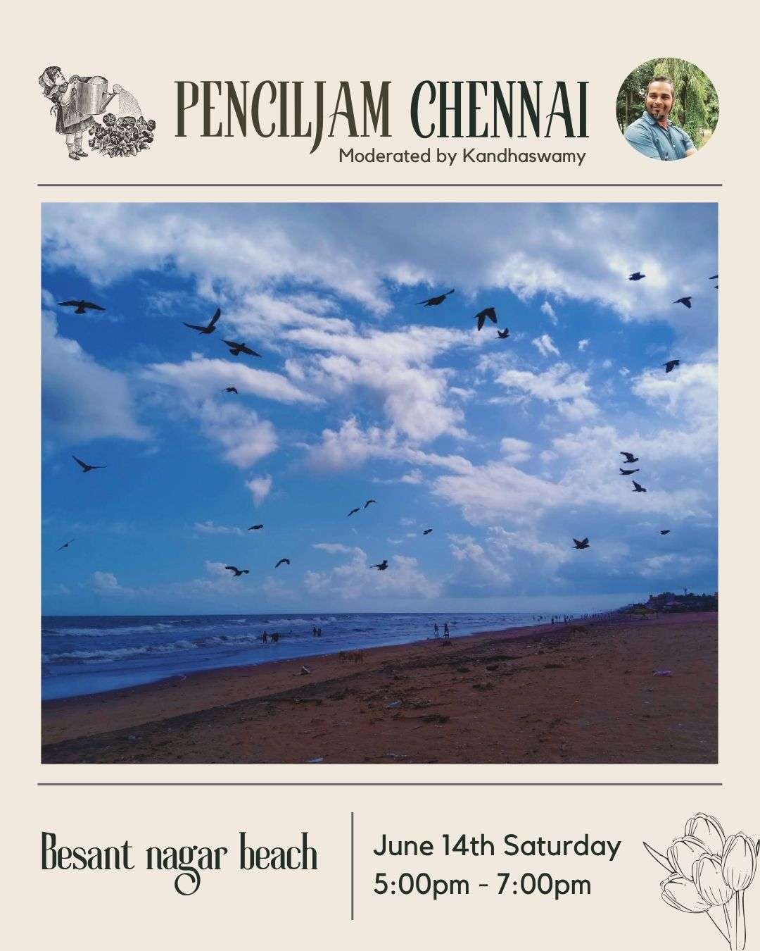 Penciljam Chennai at Besant Nagar Beach – Pencil jam