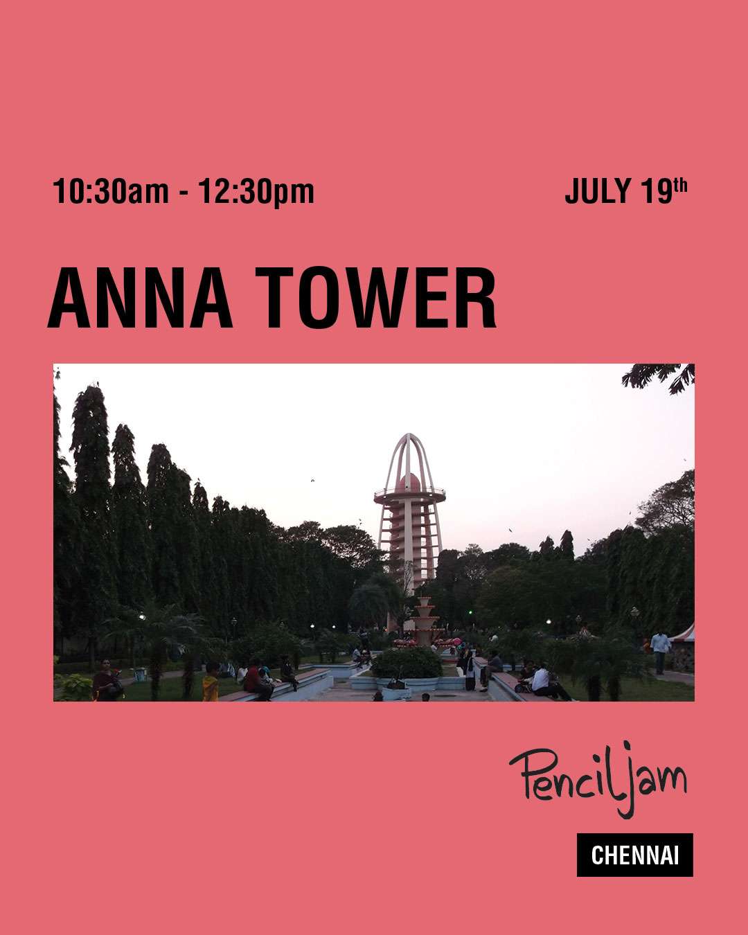 Penciljam Chennai at Anna Tower – Pencil jam