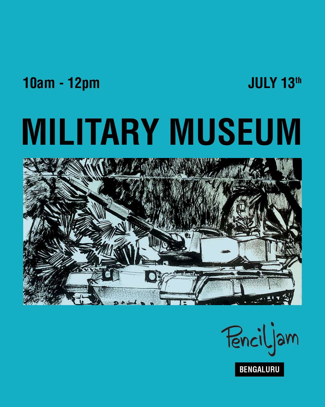 Penciljam Bengaluru at the Military Museum – Pencil jam